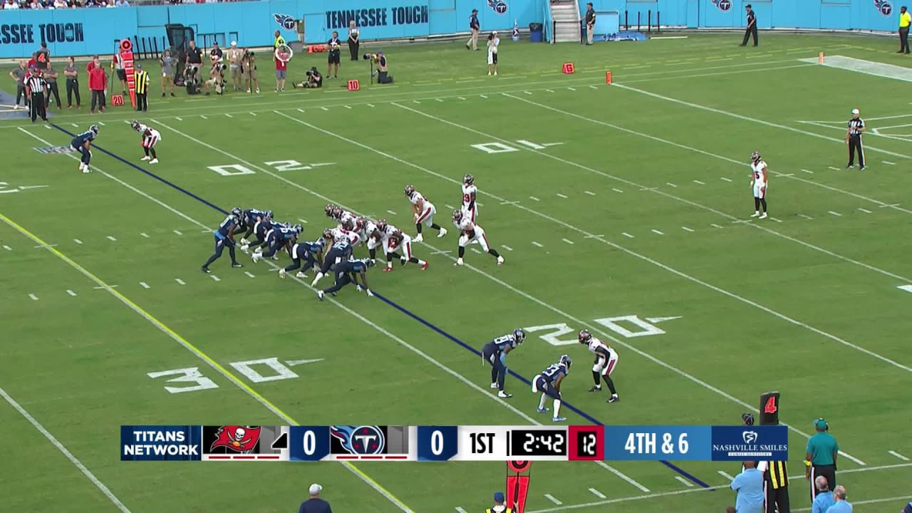 Tennessee Titans rookie wide receiver Kyle Phillips crosses up ...