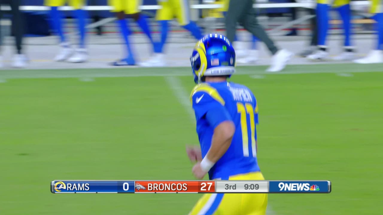 Los Angeles Rams wide receiver Austin Trammell's front-flip at end of ...