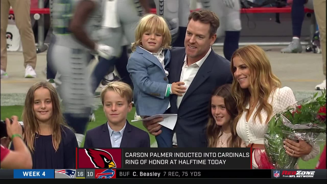 Brian Billick and Carson Palmer inducted into the Ring of Honor