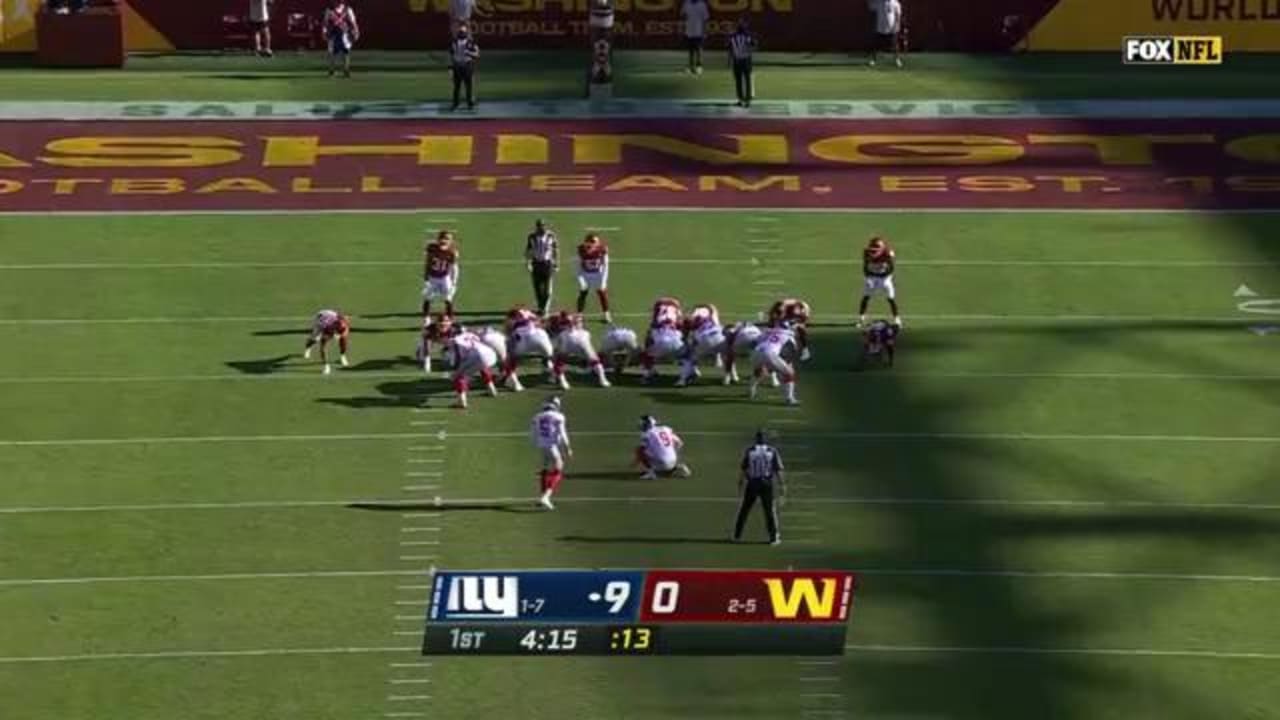 New York Giants kicker Graham Gano's extra-point kick doinks right ...