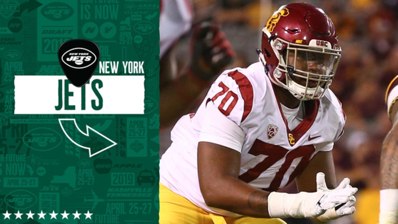 New York Jets select USC tackle Chuma Edoga No. 92 in the 2019 draft