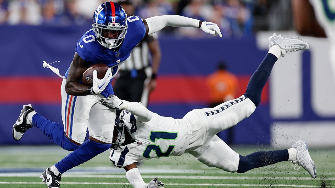 Seattle Seahawks defensive back Devon Witherspoon lays the BOOM on New ...