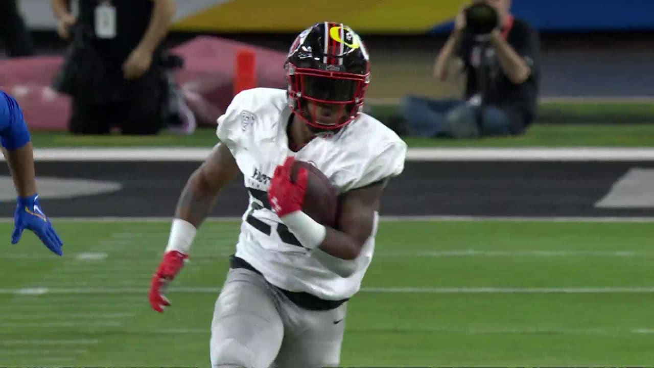 Utah Utes running back Tavion Thomas shows tremendous body control ...
