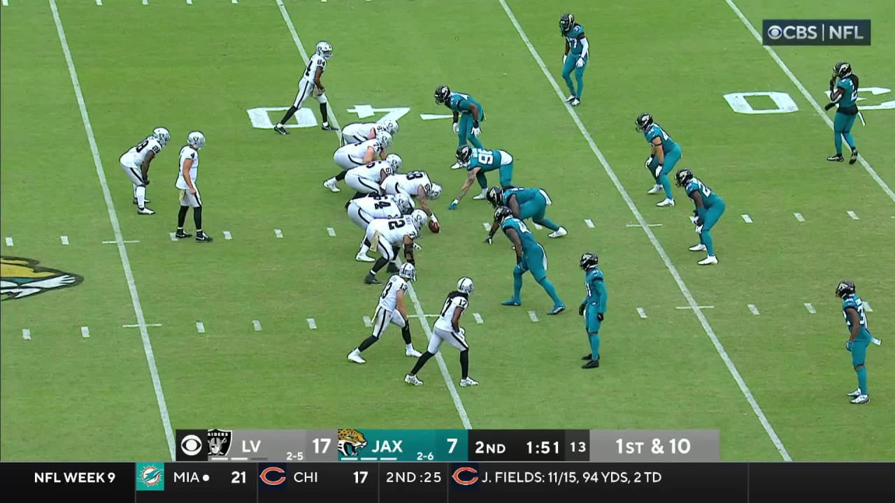 Las Vegas Raiders running back Josh Jacobs' wicked cutback sparks 12 ...