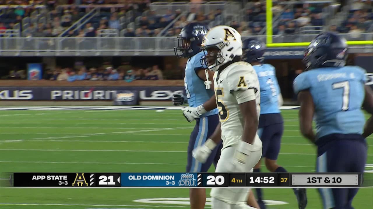 Appalachian State Mountaineers quarterback Joey Aguilar zips it to wide ...