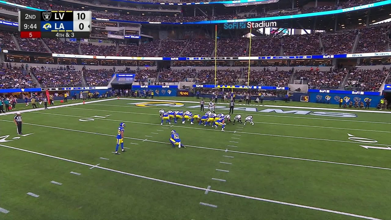 Los Angeles Rams rookie kicker Tanner Brown gets Rams on scoreboard ...