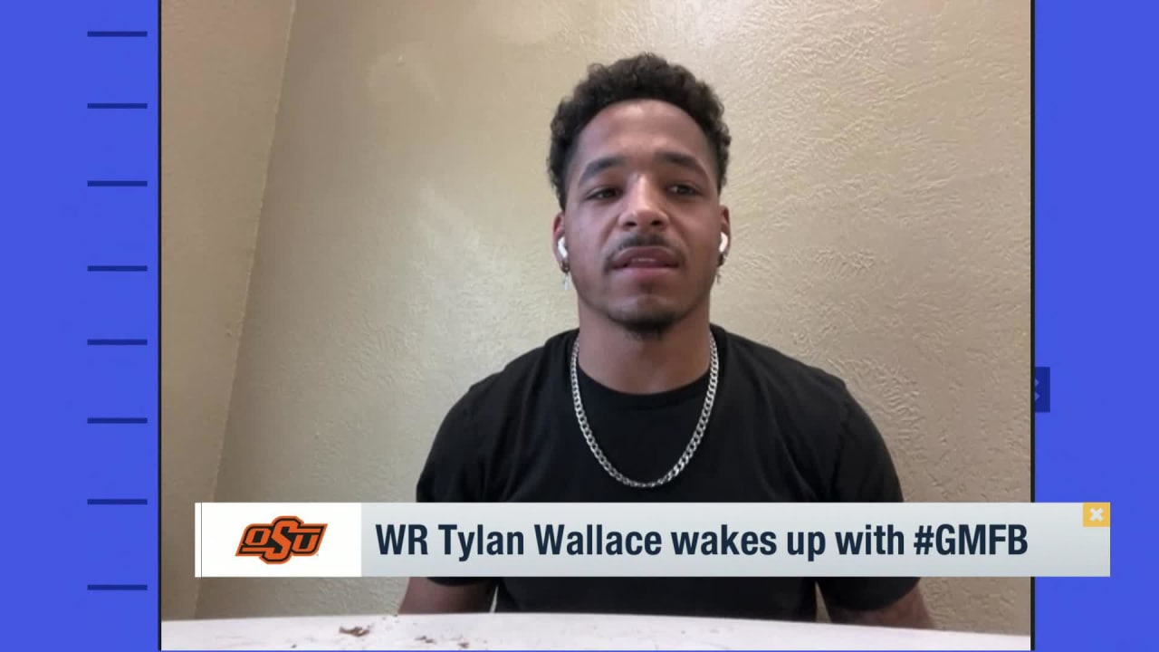 Oklahoma State WR Tylan Wallace reacts to being compared to Steve Smith Sr.