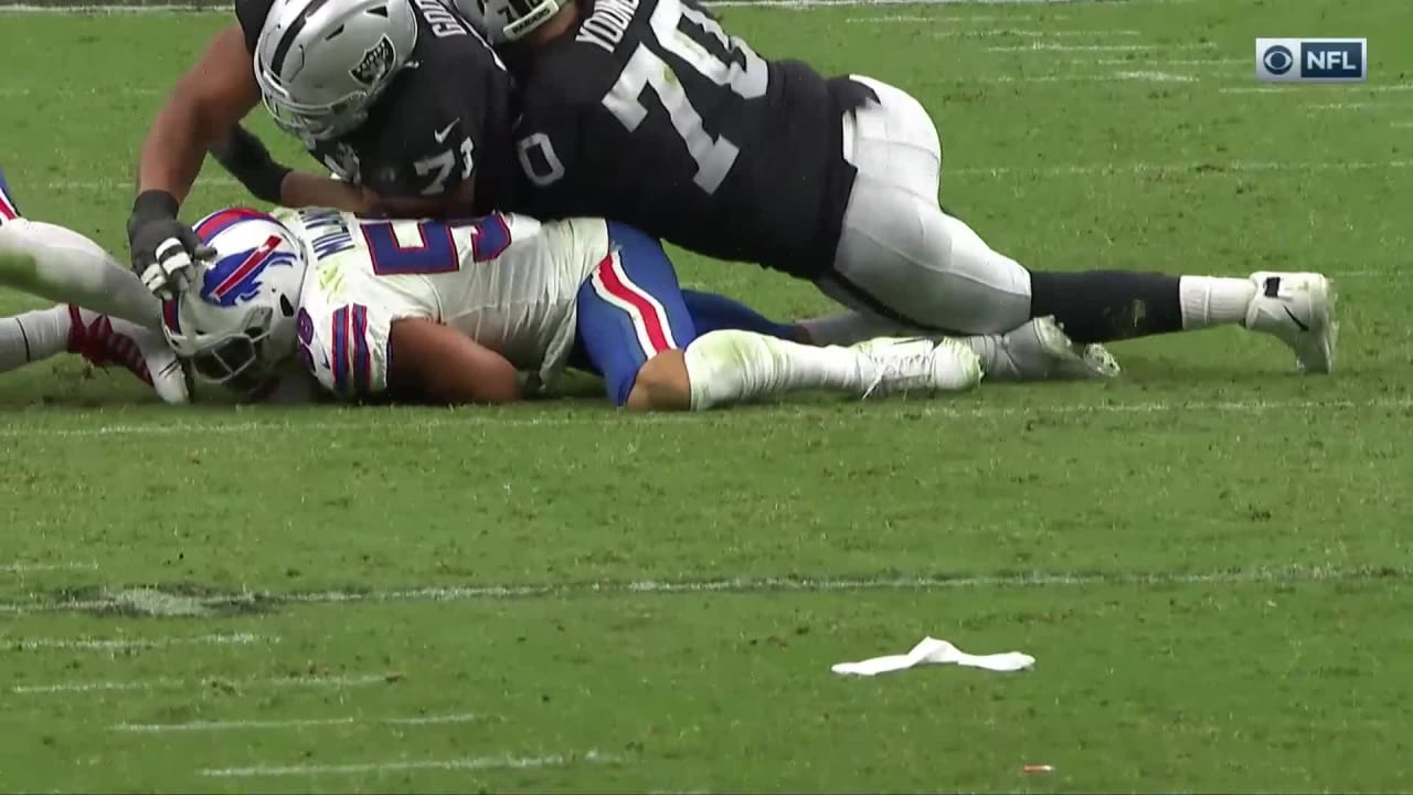 Buffalo Bills defensive tackle Vernon Butler drops Las Vegas Raiders ...