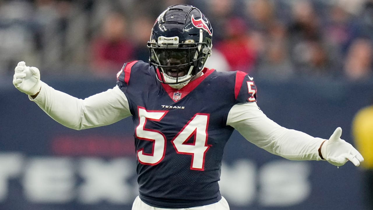 Houston Texans defensive end Jake Martin swallows up quarterback Zach ...