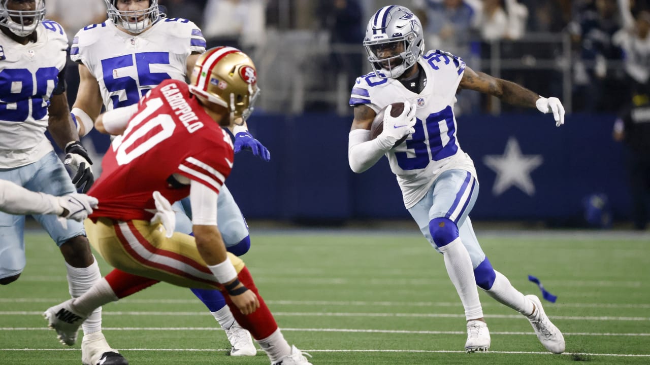 Dallas Cowboys cornerback Anthony Brown nabs airmailed INT on San ...