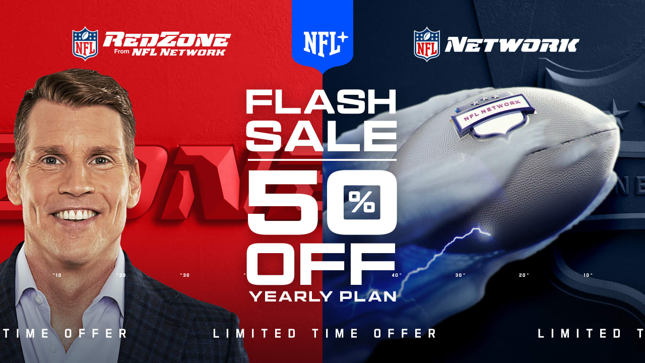 What you get with NFL+ Flash Sale | 50% off yearly subscriptions