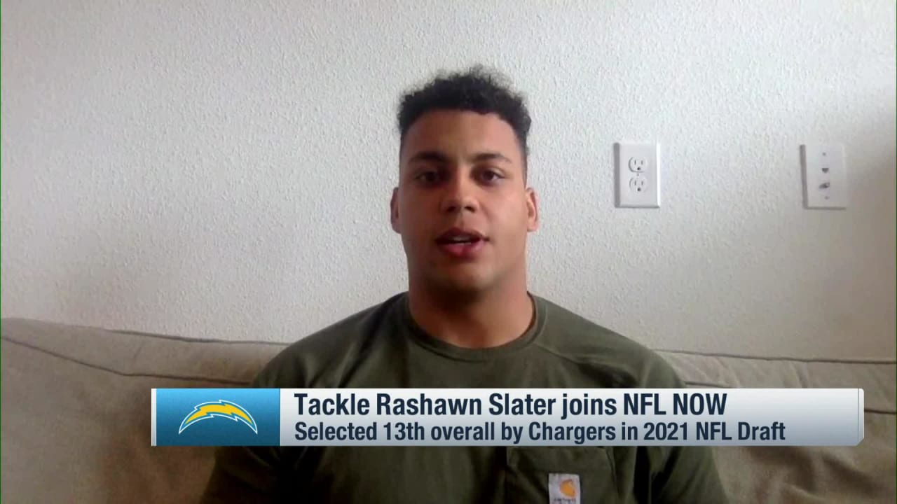 Los Angeles Chargers offensive tackle Rashawn Slater revisits journey ...