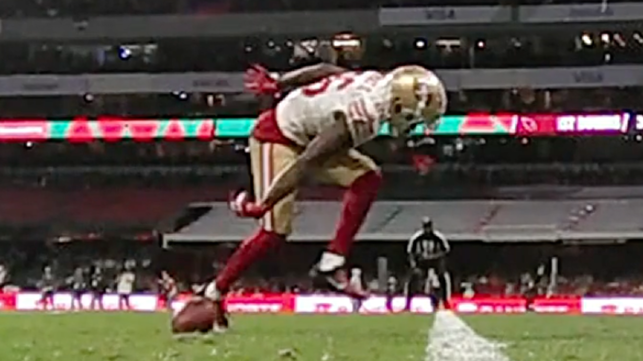 San Francisco 49ers defensive back Samuel Womack's speed helps pin the ...