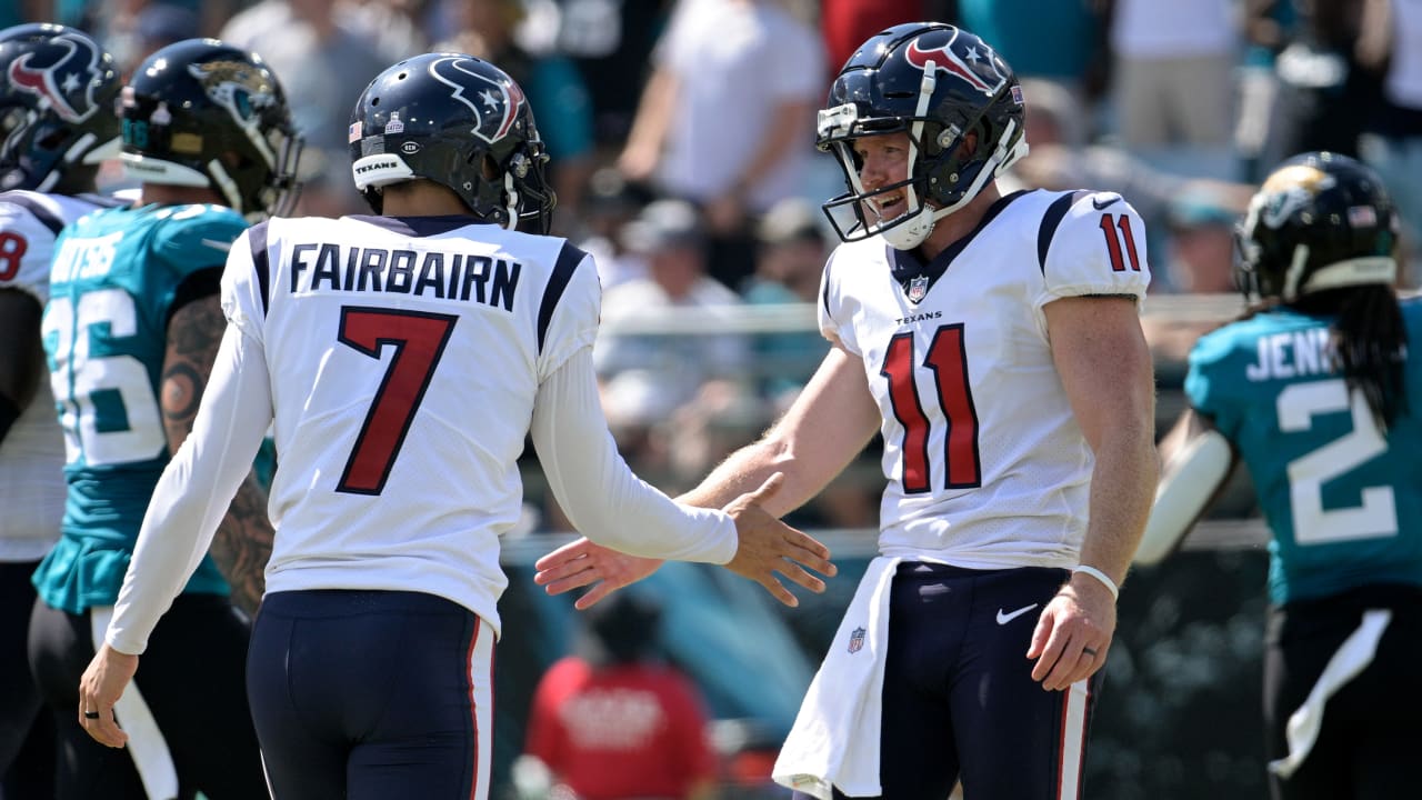 Houston Texans punter Cameron Johnston's punt downed perfectly by ...