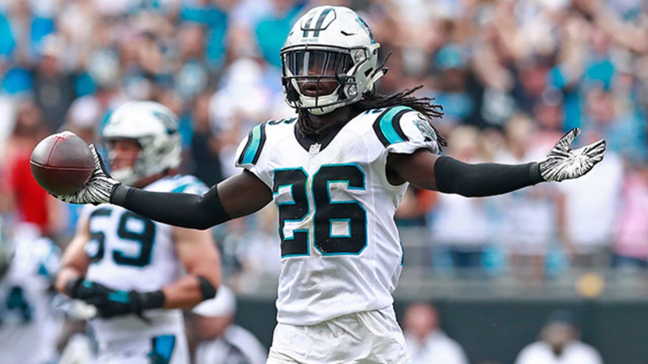 Donte Jackson catches second INT from Dalton