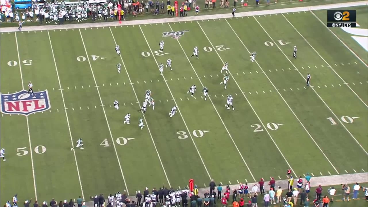 Ball Hawk! Josh Hawkins baits Davis Webb into INT