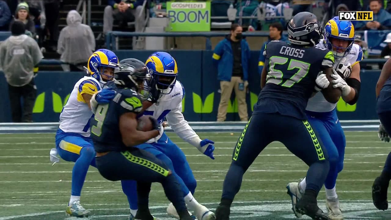 Seattle Seahawks rookie running back Kenneth Walker III spins out of ...
