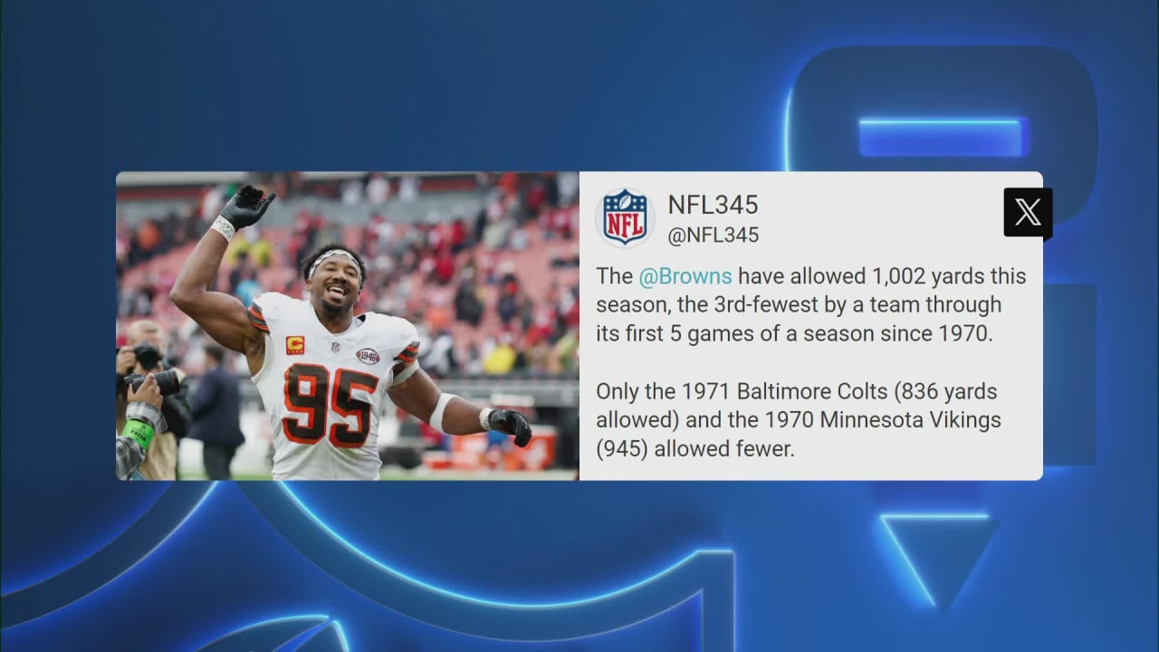 Cleveland Browns defense in historic company through first five games ...