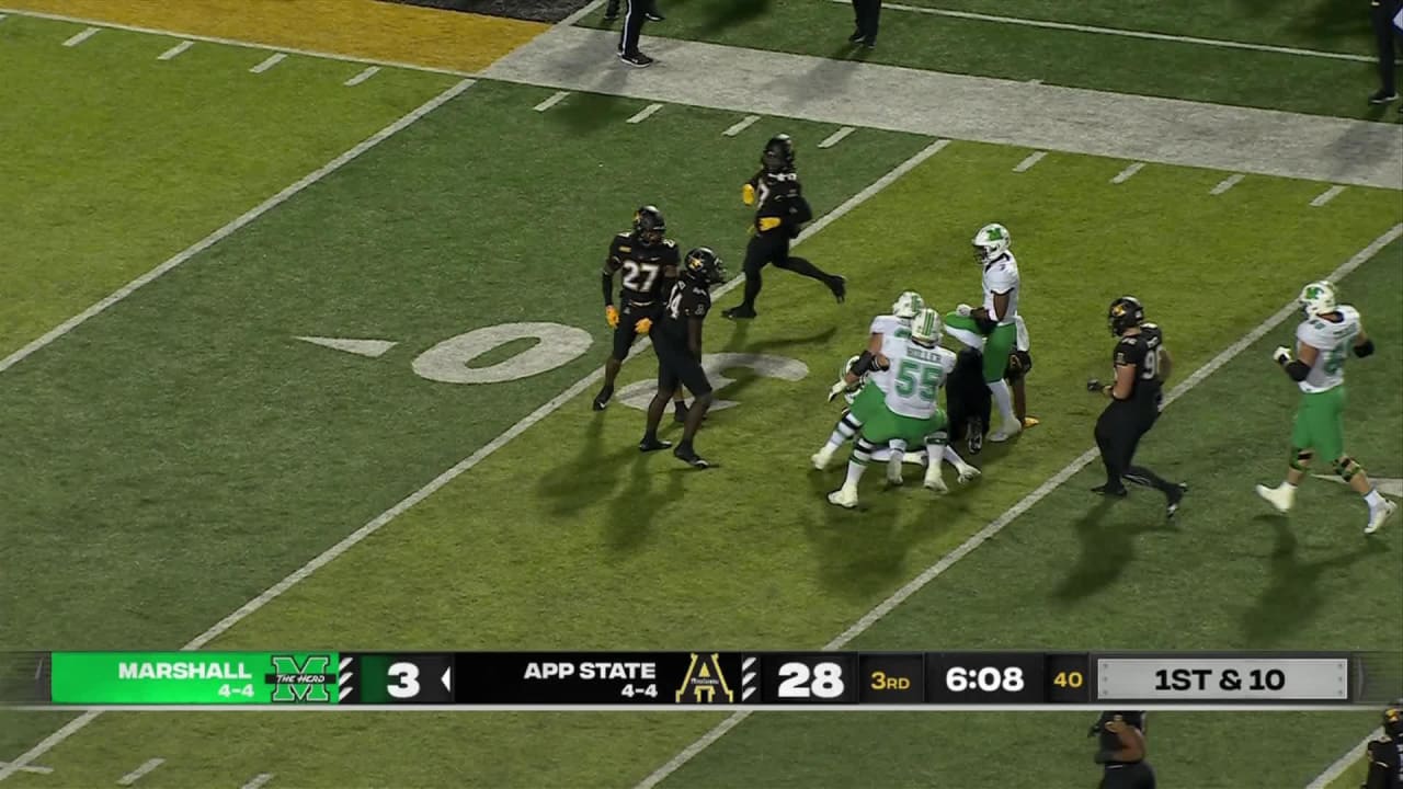 Marshall Thundering Herd quarterback Cam Fancher evades multiple ...