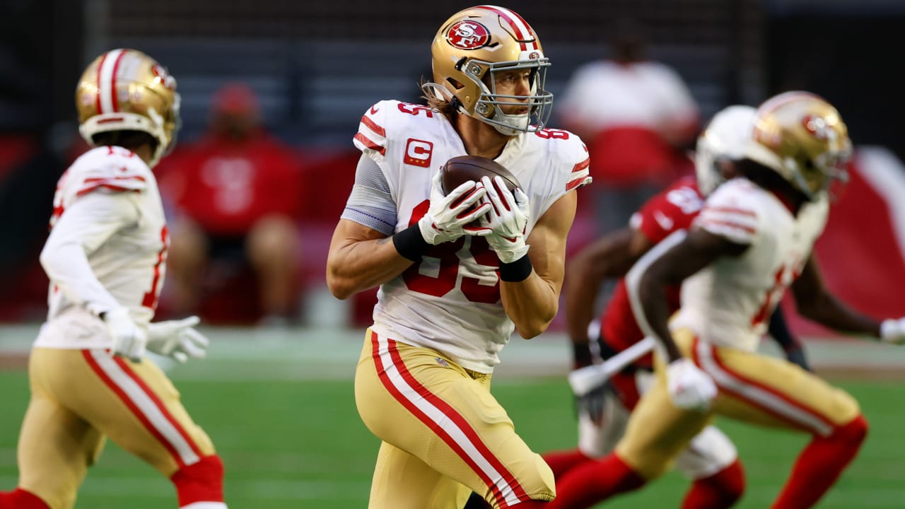 San Francisco 49ers tight end George Kittle bursts for 24 yards on ...