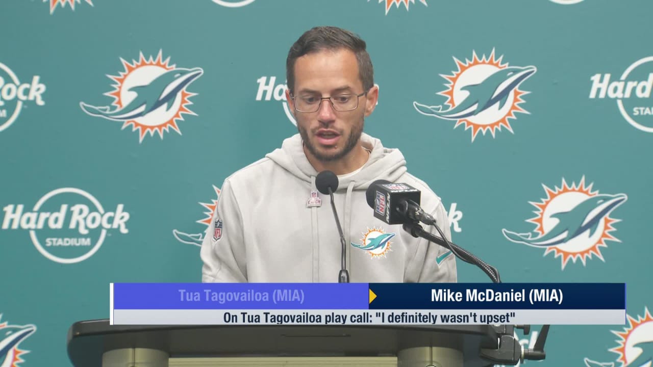Miami Dolphins head coach Mike McDaniel on quarterback Tua Tagovailoa ...