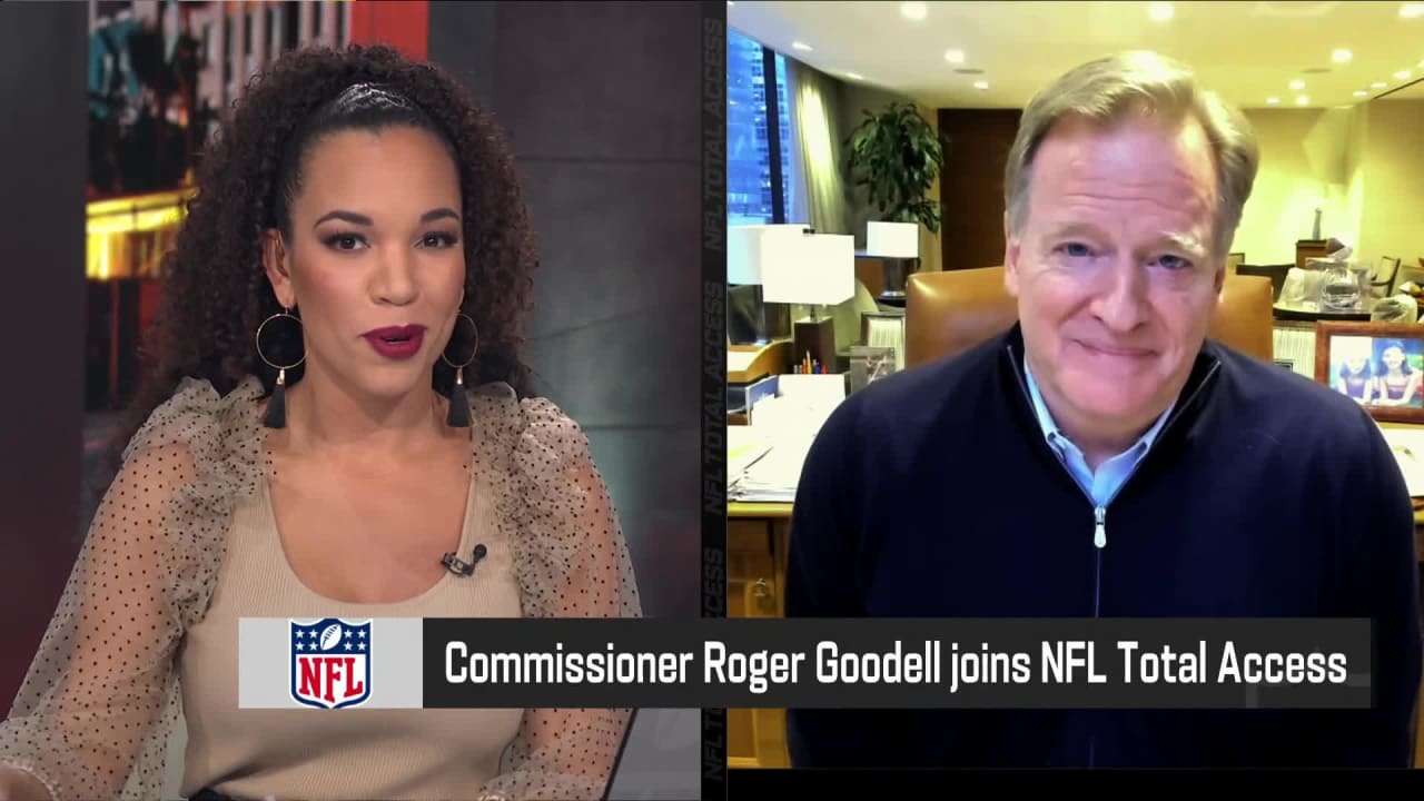 NFL Commissioner Roger Goodell talks Buffalo Bills safety Damar Hamlin ...