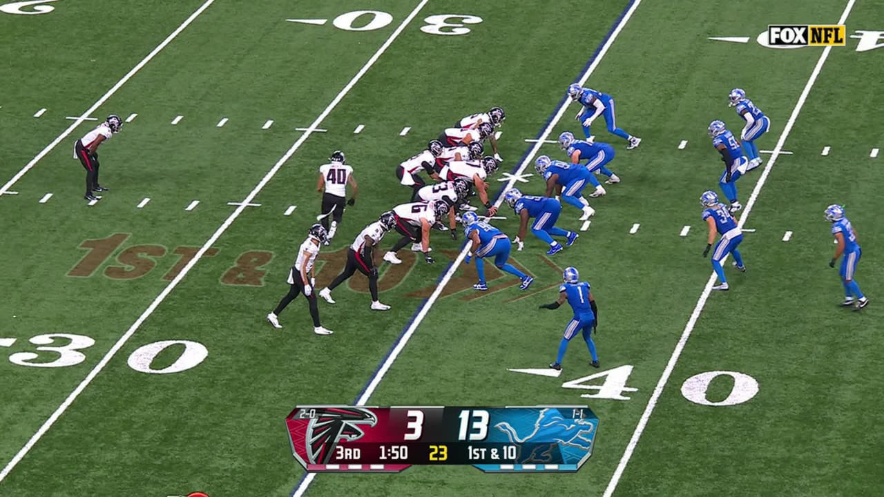 Detroit Lions defensive end Charles Harris engulfs Atlanta Falcons ...