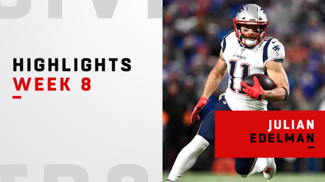 Every Julian Edelman Catch Week 8