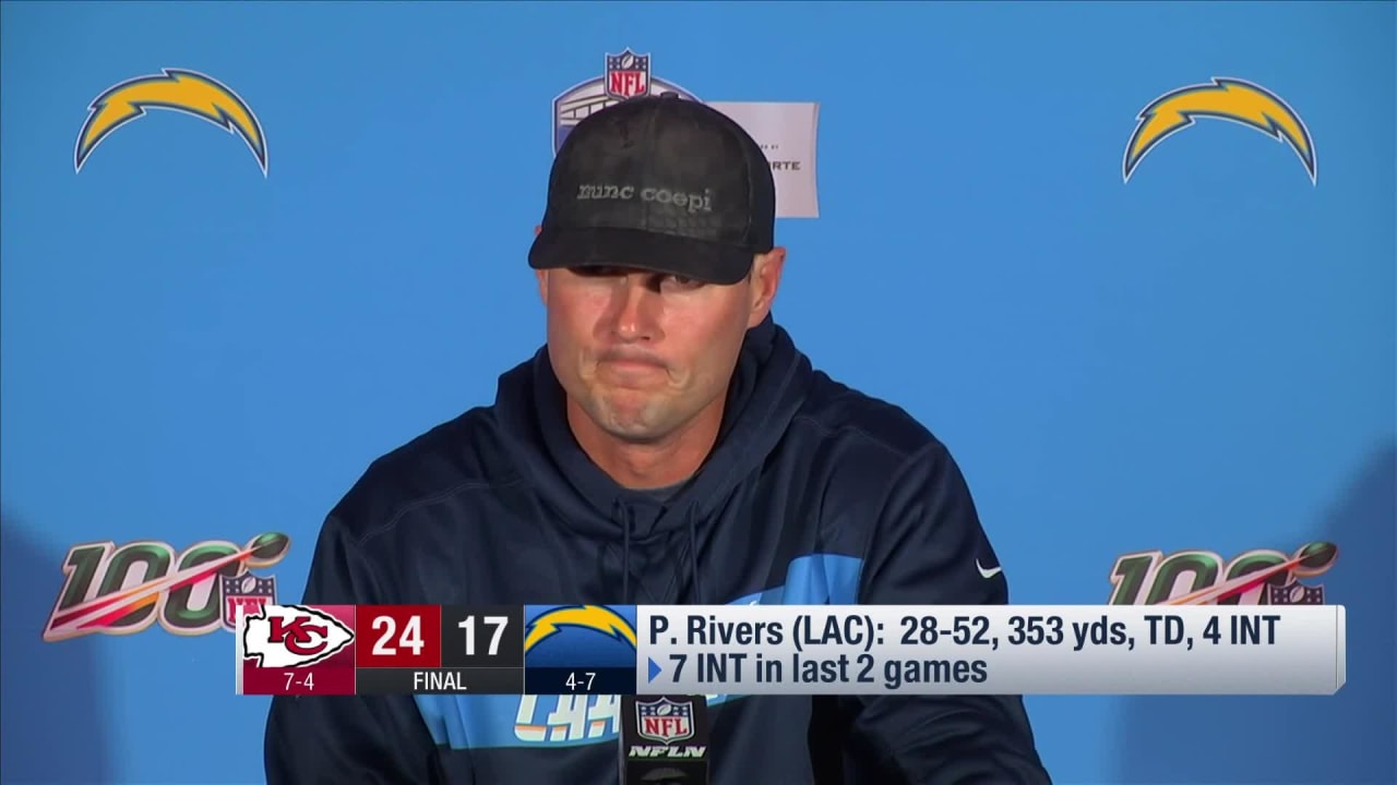 Philip Rivers reacts to 'MNF' loss after tossing four interceptions