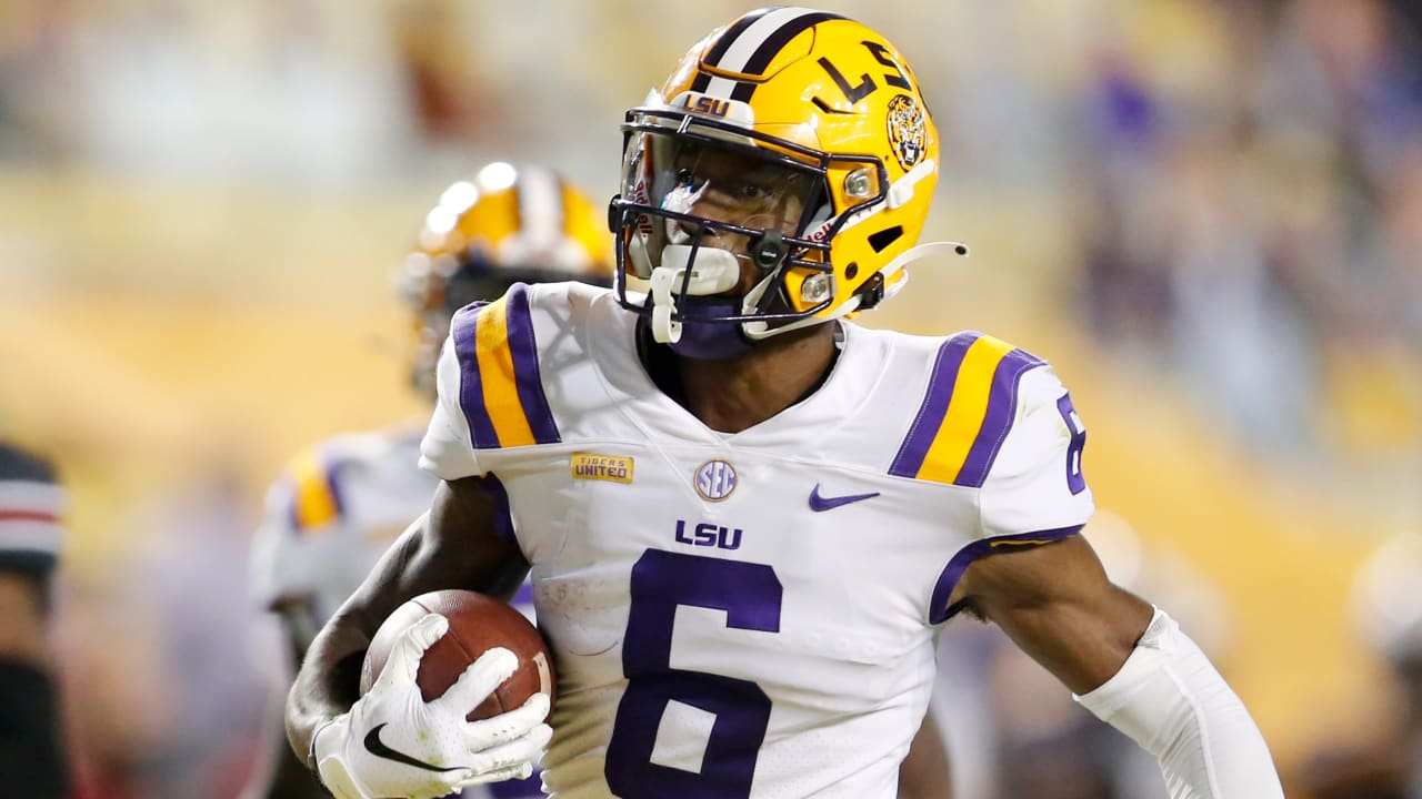 Carolina Panthers select LSU Tigers wide receiver Terrace Marshall Jr ...