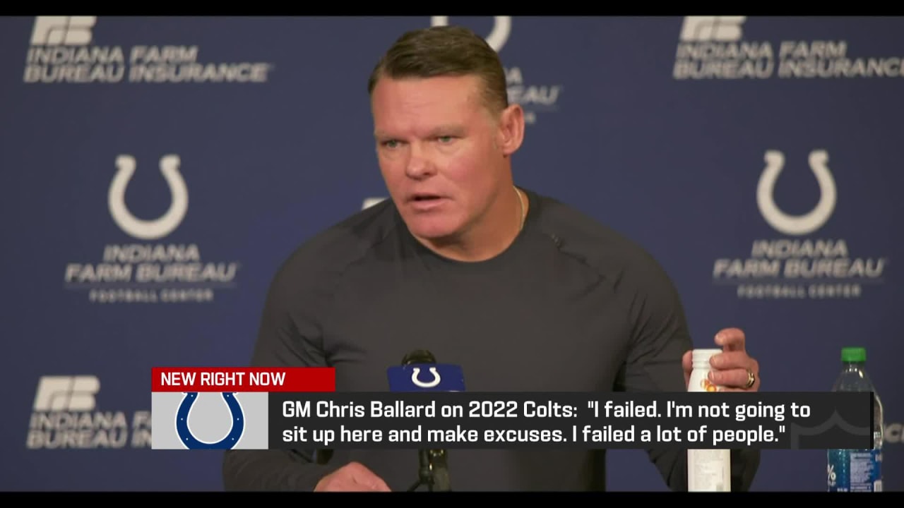 General manager Chris Ballard on Indianapolis Colts: 'I've failed a lot ...