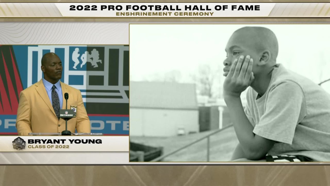 Bryant Young delivers emotional tribute to late son Colby during Hall ...