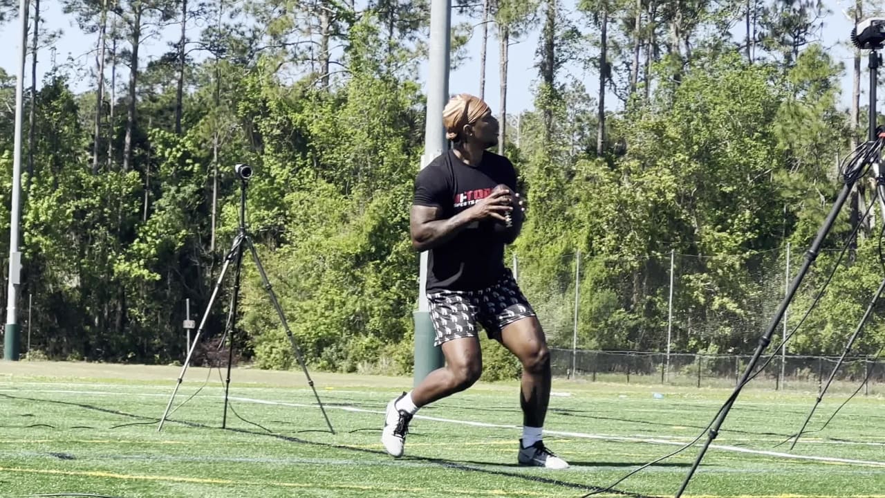Anthony Richardson works out ahead of 2023 NFL Draft