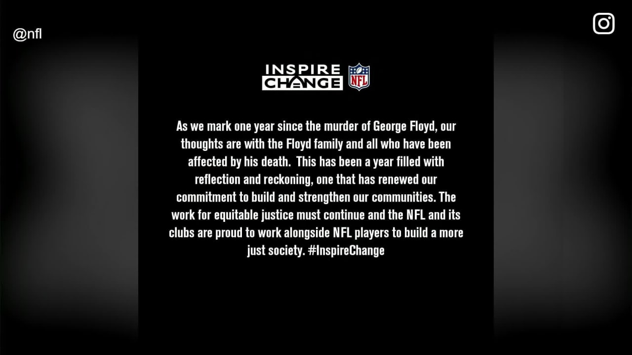 NFL world remembers George Floyd one year after his death