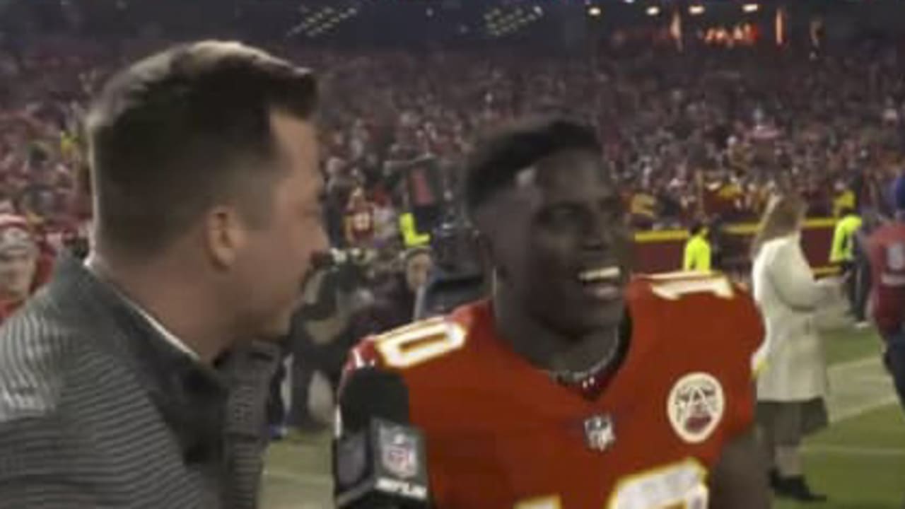 Kansas City Chiefs wide receiver Tyreek Hill: 'Patrick Mahomes showed ...