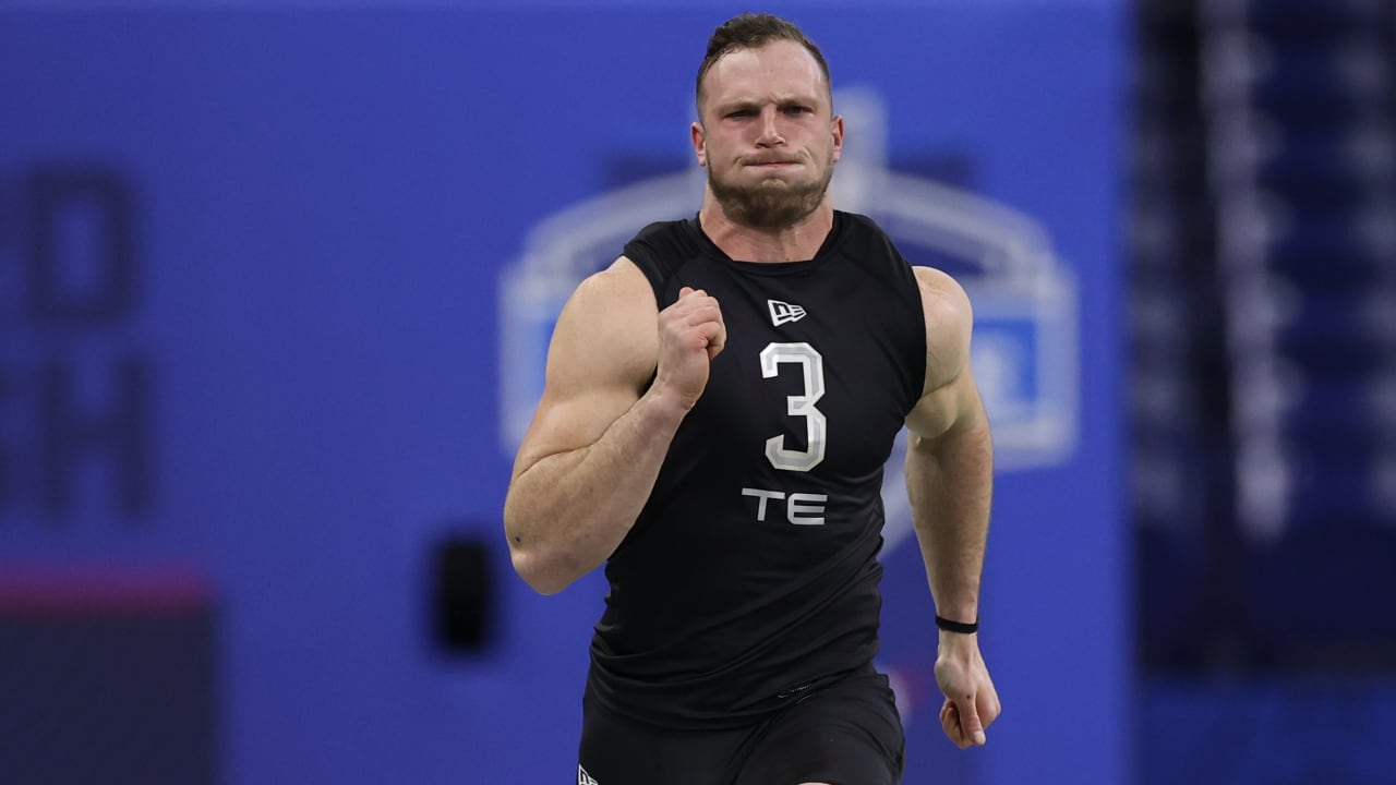 Tight end Daniel Bellinger runs official 4.63-second 40-yard dash at ...
