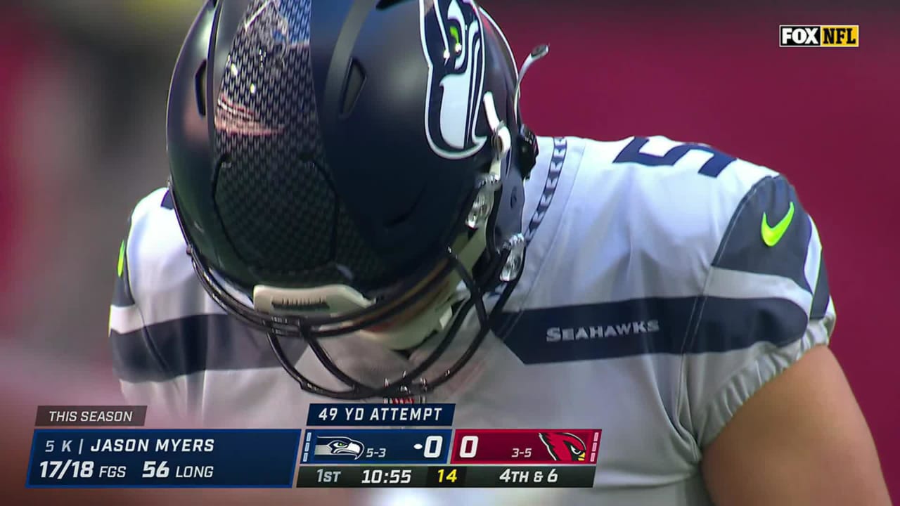 Kicker Jason Myers' 49-yard field goal opens scoring in Seattle ...