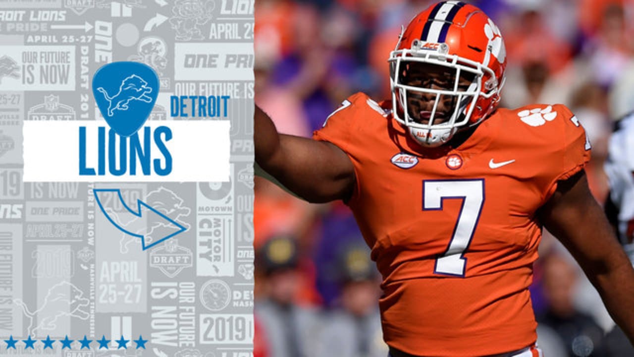 Detroit Lions select Clemson Tigers defensive end Austin Bryant No. 117 ...