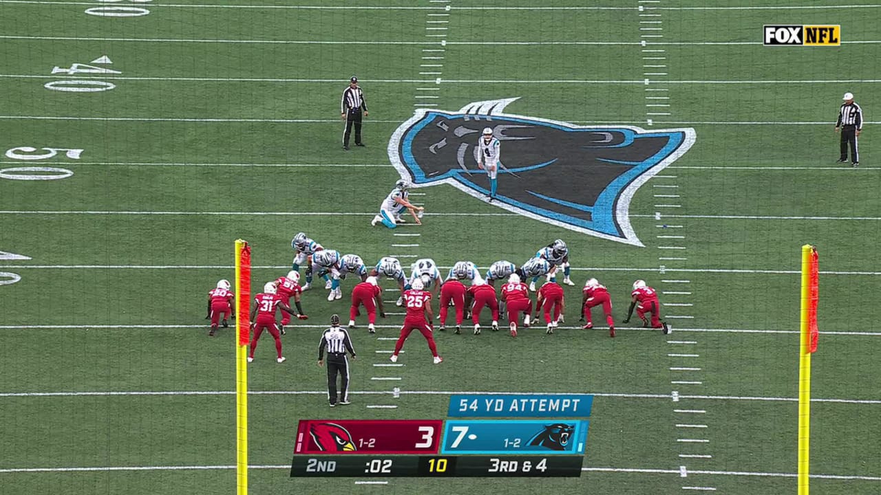 Carolina Panthers kicker Eddy Pineiro drills career-long 54-yard FG to ...