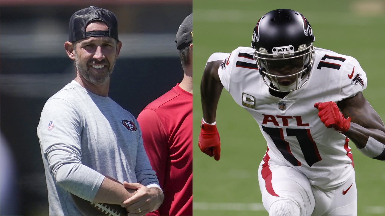 Niners coach Kyle Shanahan 'very glad' Julio Jones landed in AFC