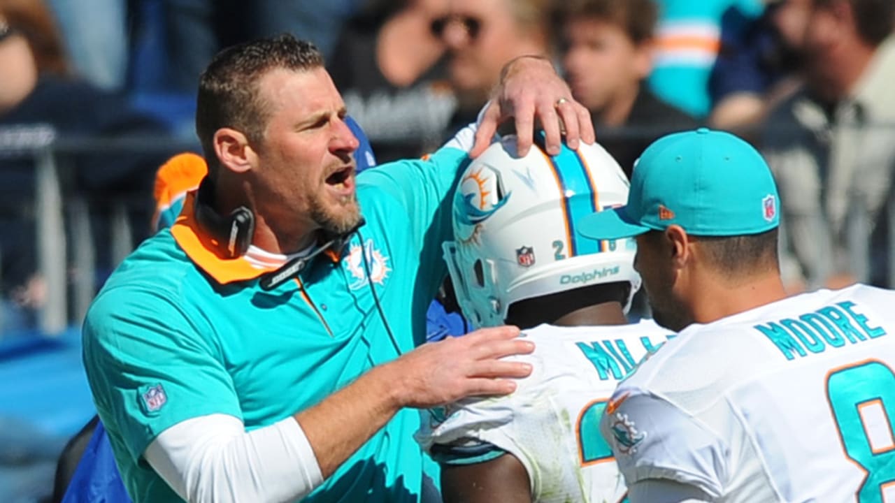 Dan Campbell stokes fiery Dolphins in debut win