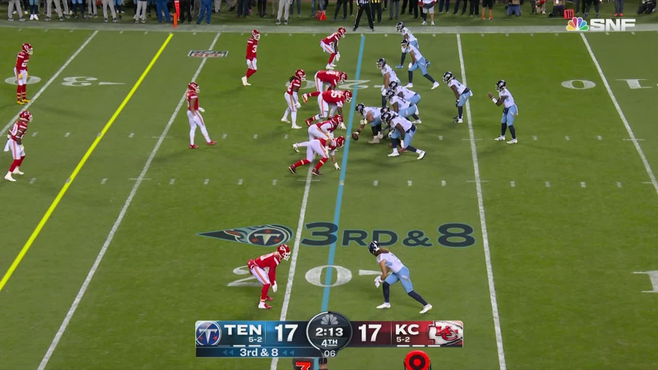 Kansas City Chiefs defensive end Carlos Dunlap's blind-side sack of ...