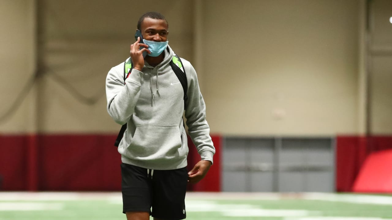 Alabama Crimson Tide wide receiver DeVonta Smith's pro day highlights