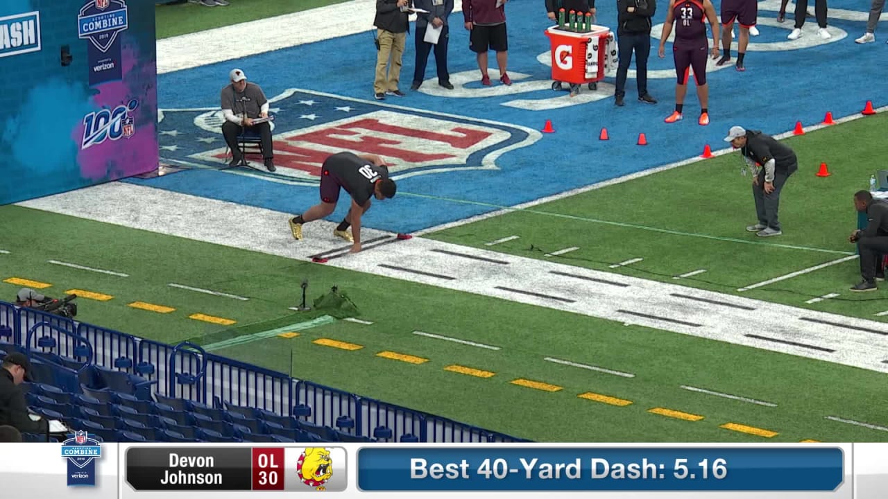 Devon Johnson's full 2019 NFL Scouting Combine workout