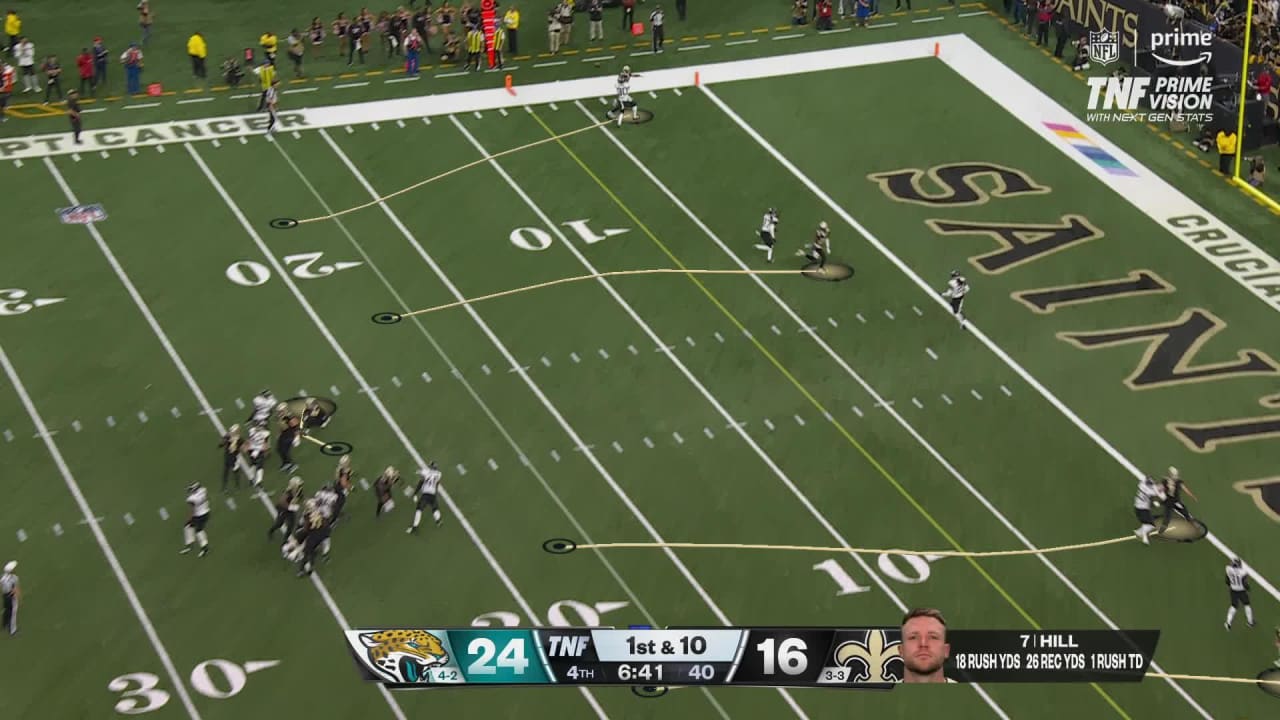 Next Gen Stats: Watch New Orleans Saints route tree on game-tying TD