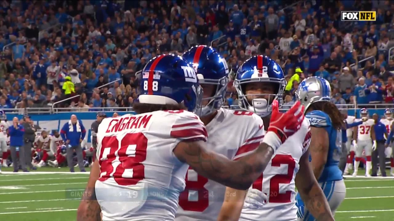Giants' rub route on the goal line opens up Evan Engram for TD