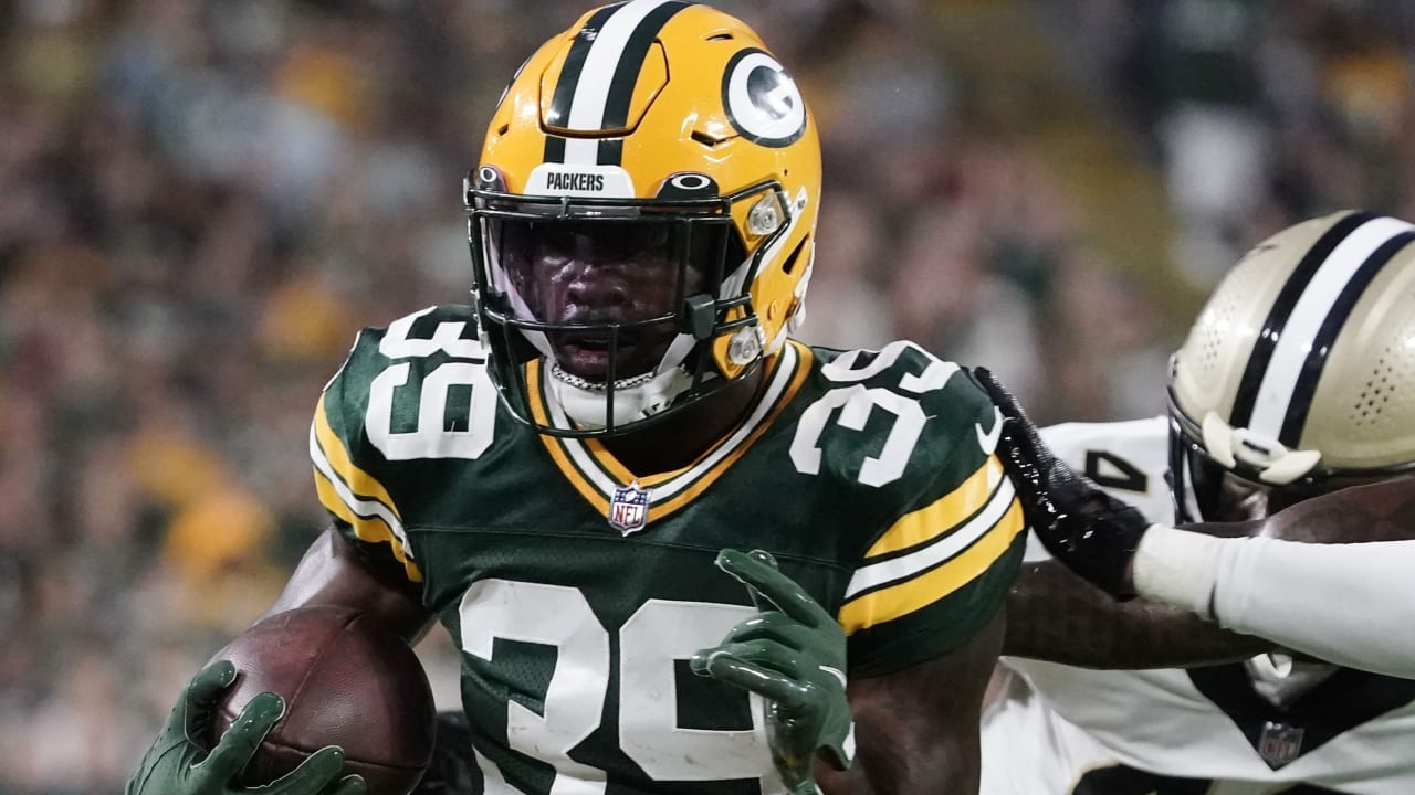 Green Bay Packers running back Tyler Goodson shows off elusiveness with ...