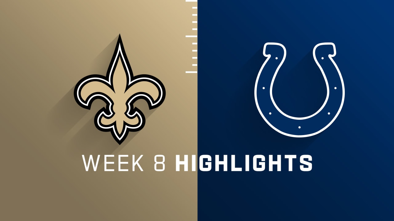 New Orleans Saints vs. Indianapolis Colts highlights | Week 8