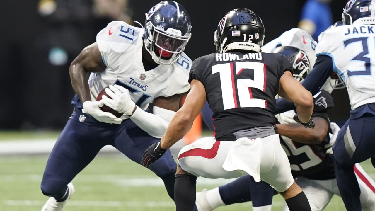 Too Long to throw over! Tennessee Titans LB David Long picks off ...