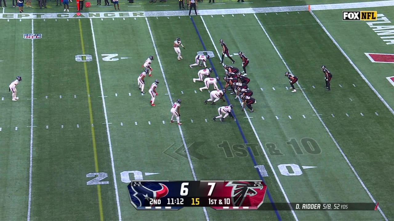 Atlanta Falcons quarterback Desmond Ridder unloads 28-yard pass to ...